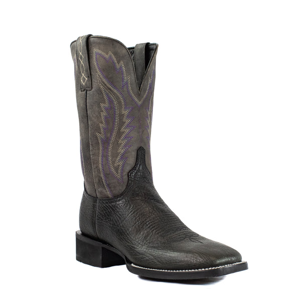 Ranch Boot (Rubber Sole) - Square Toe - Black – Azulado Boots